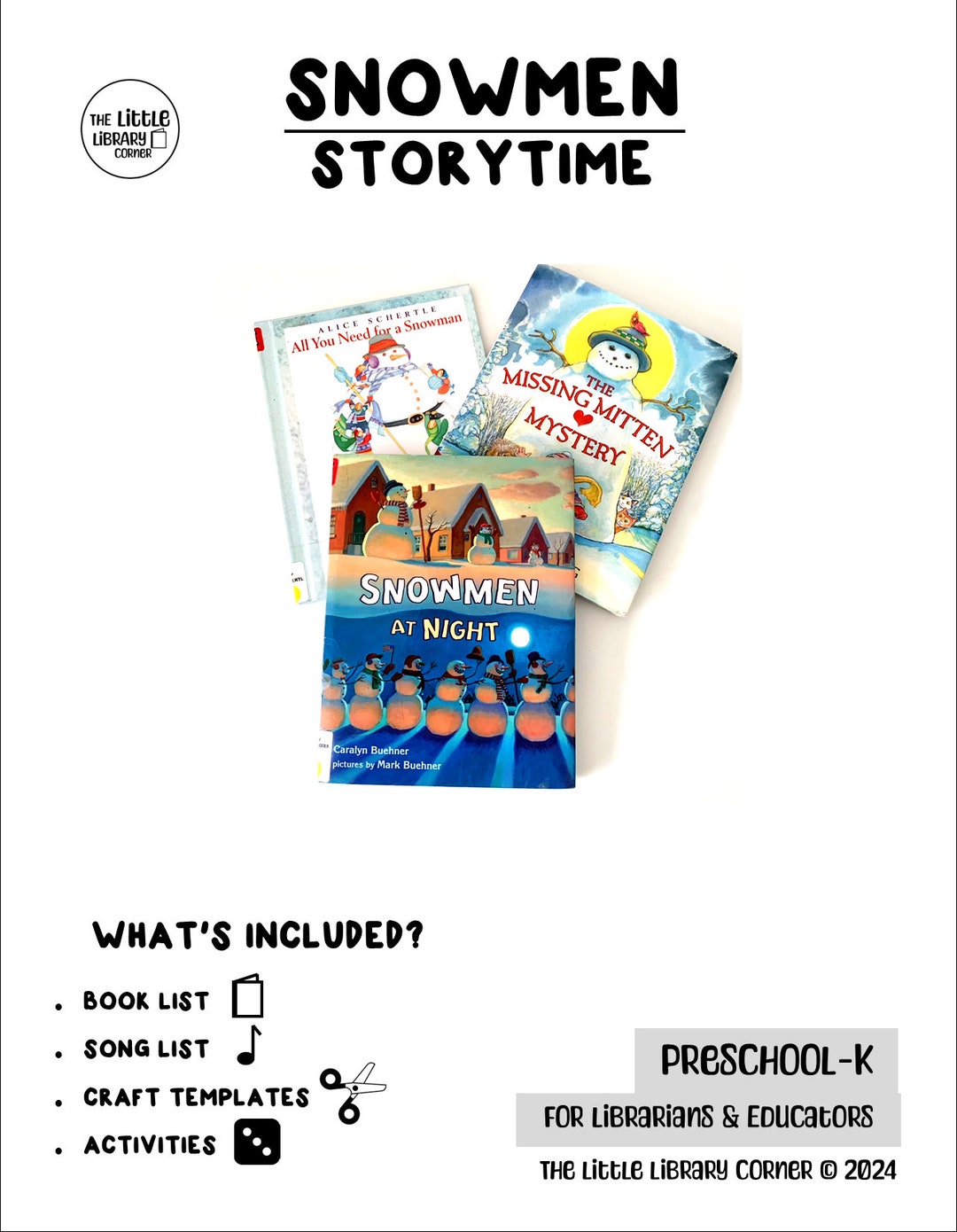 Snowmen Storytime - Etsy