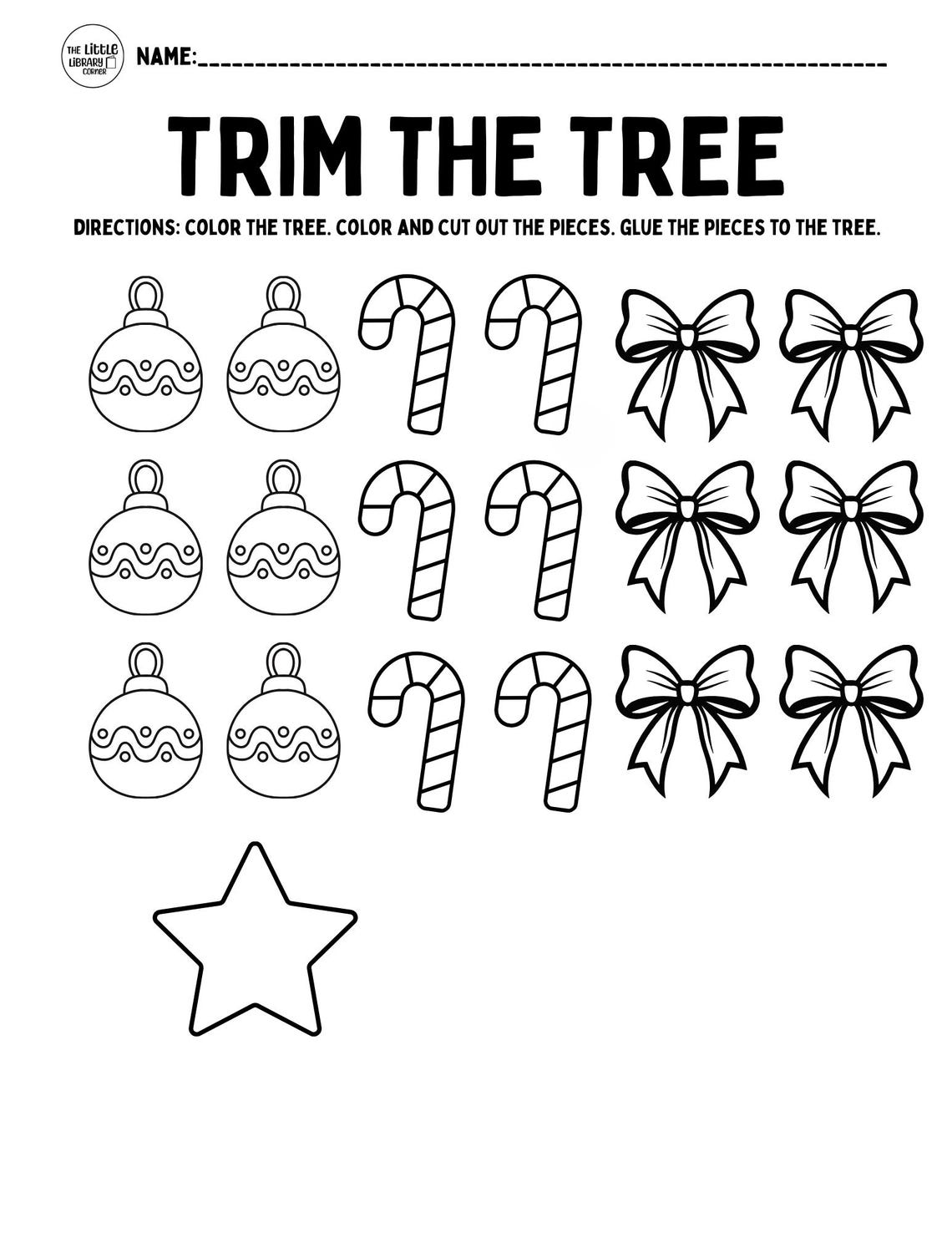Trim the Tree Craft - Etsy