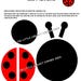 Ladybug and Bee Craft Templates - Etsy