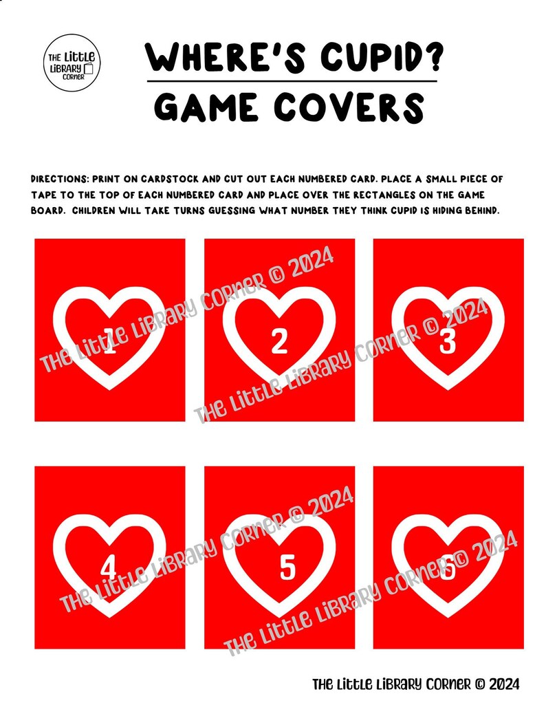 Where's Cupid Valentine Game Printable - Etsy