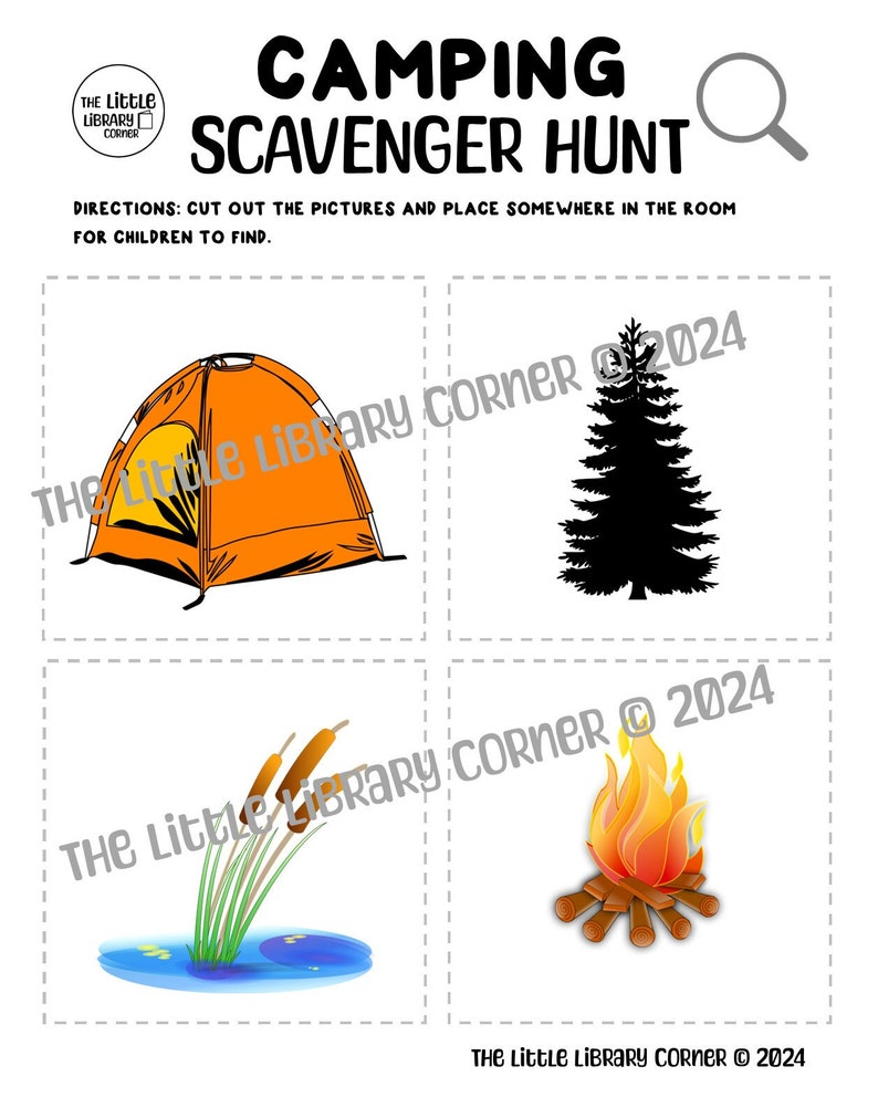 Camping Scavenger Hunt - Etsy