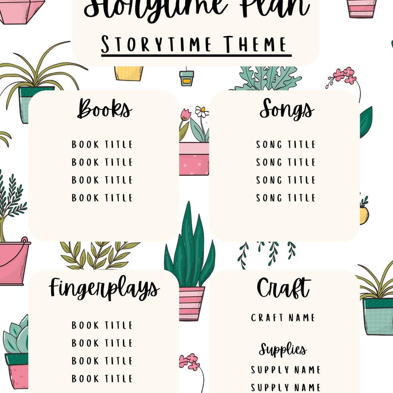 Storytime Plans - Etsy UK