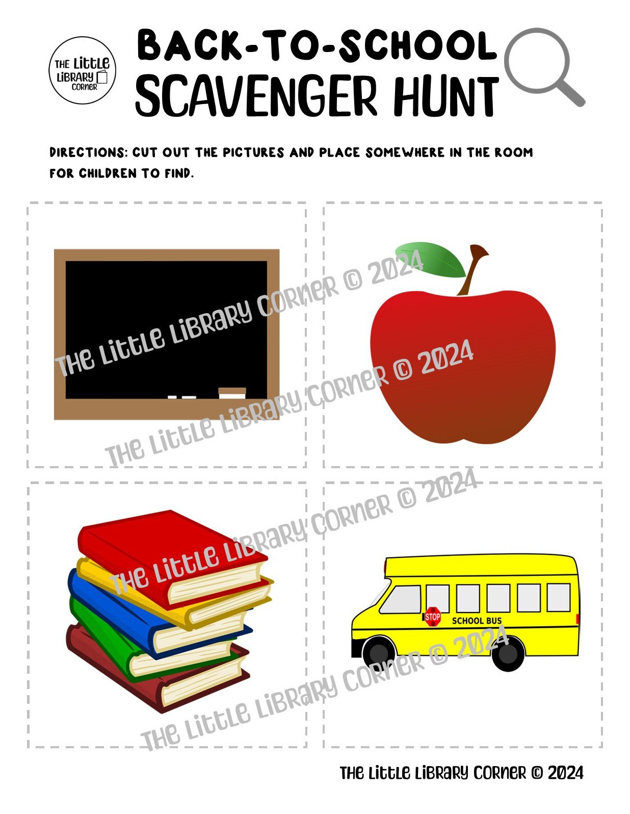 Back to School Scavenger Hunt - Etsy