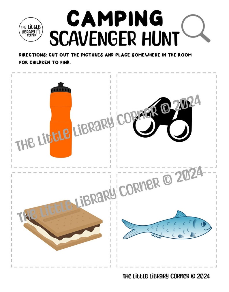 Camping Scavenger Hunt - Etsy