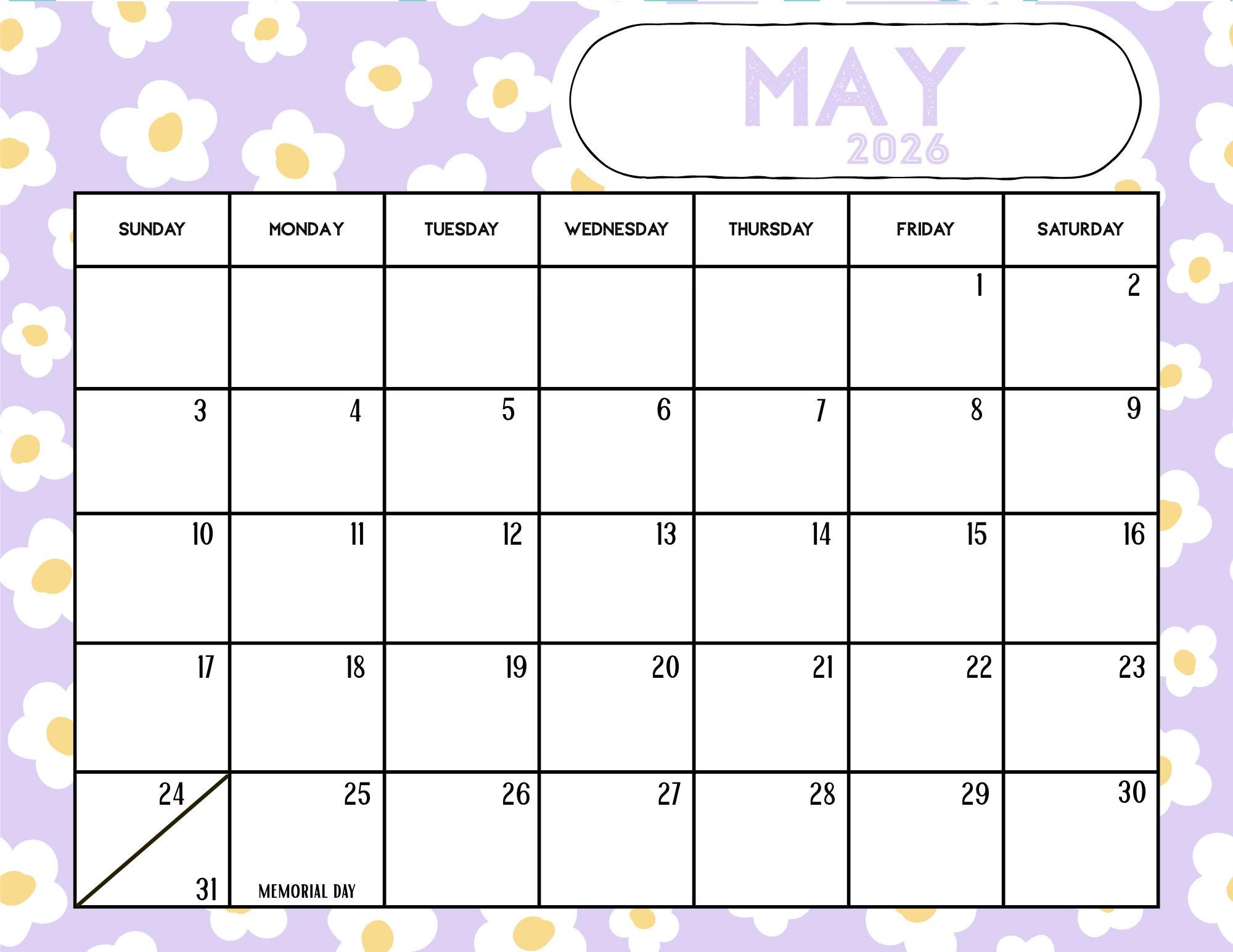 School Year Monthly Calendars 2025-2026 Template-editable With Canva ...