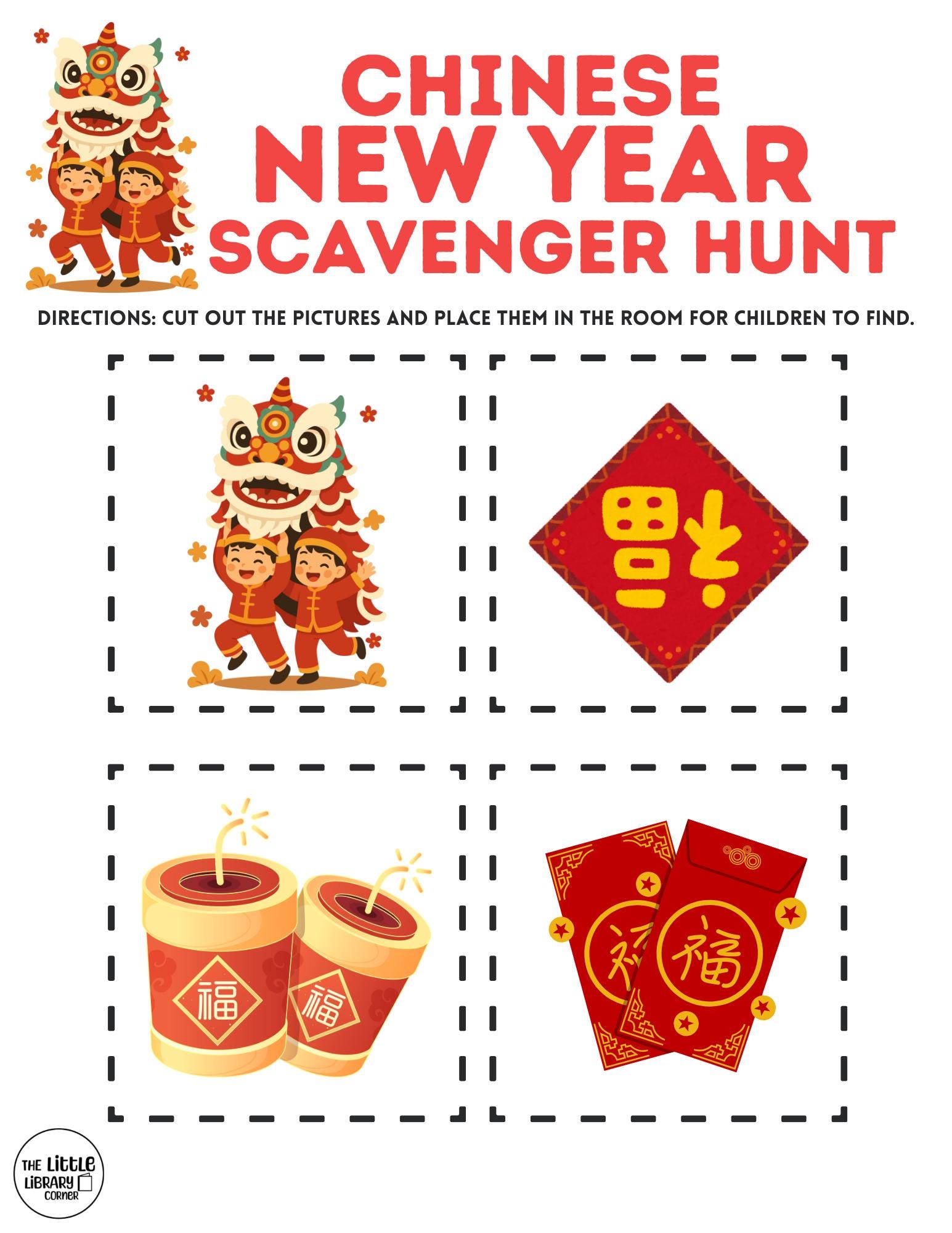 Chinese New Year Scavenger Hunt - Etsy