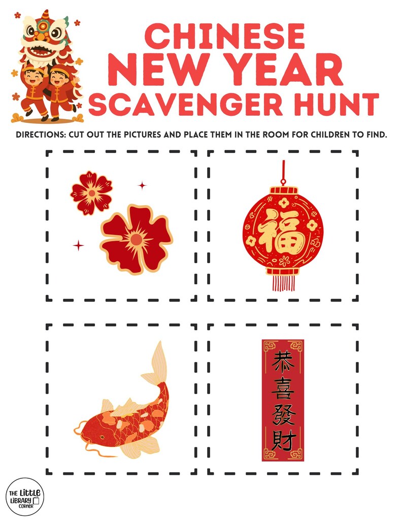 Chinese New Year Scavenger Hunt - Etsy