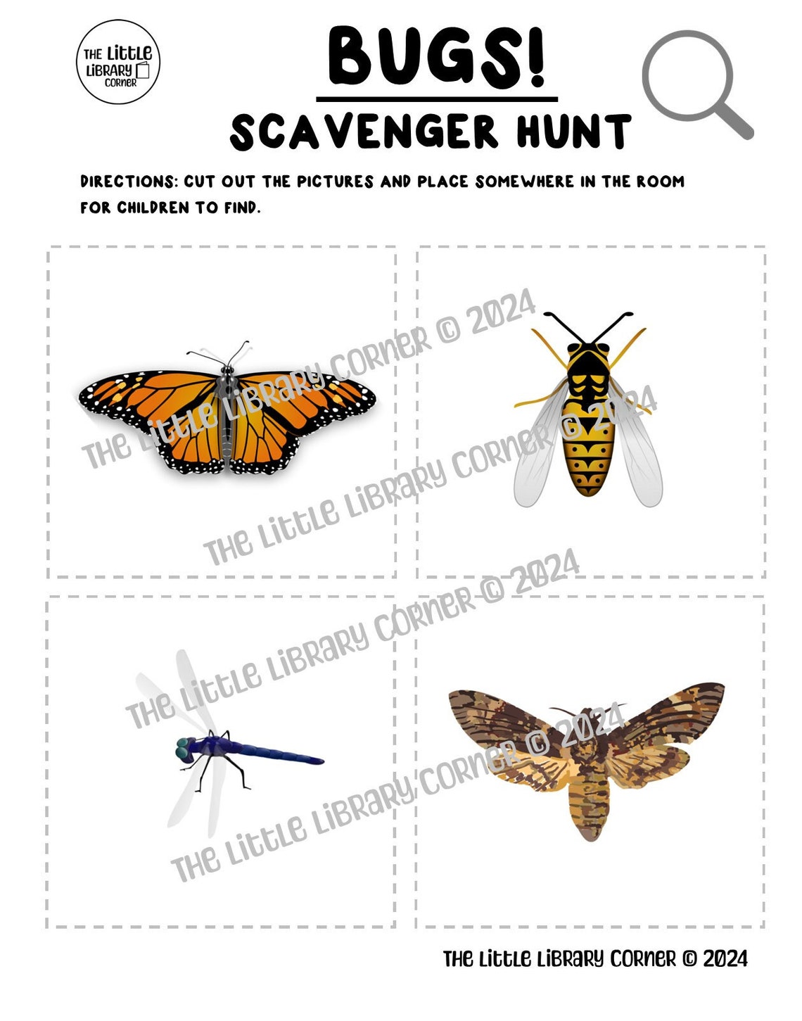Bugs Scavenger Hunt - Etsy