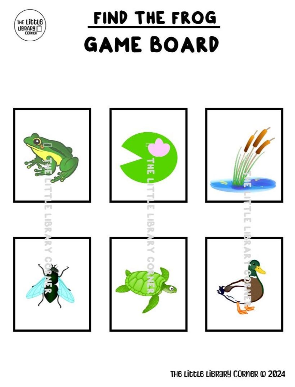 Find the Frog Lift-the-flap Game - Etsy