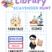 Library Scavenger Hunt - Etsy