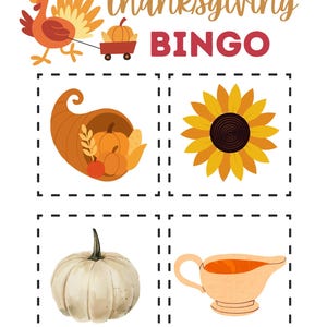 Thanksgiving Bingo - Etsy