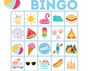 Printable Summer Bingo Game | Classroom Centers & Seasonal Fun - Etsy
