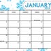School Year Monthly Calendars Weekdays 2025-2026 Template-editable With ...