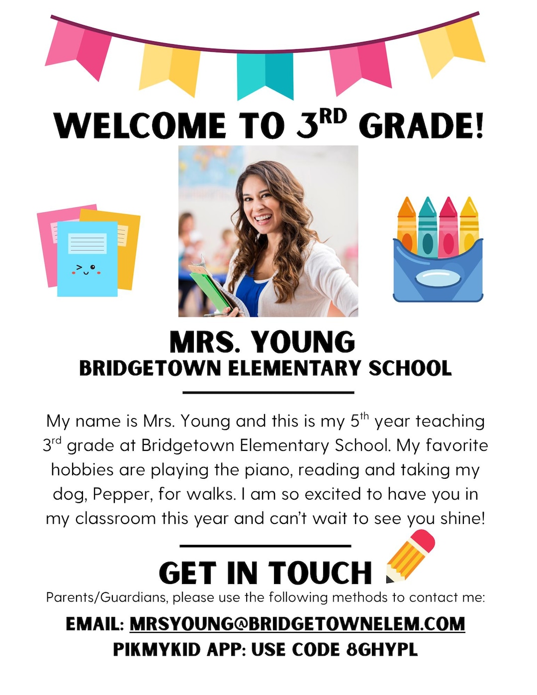 Welcome to Class Letter Template-editable With Canva Pro - Etsy