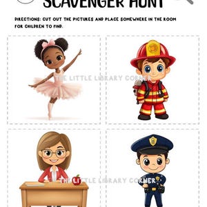 Community Helpers Scavenger Hunt - Etsy
