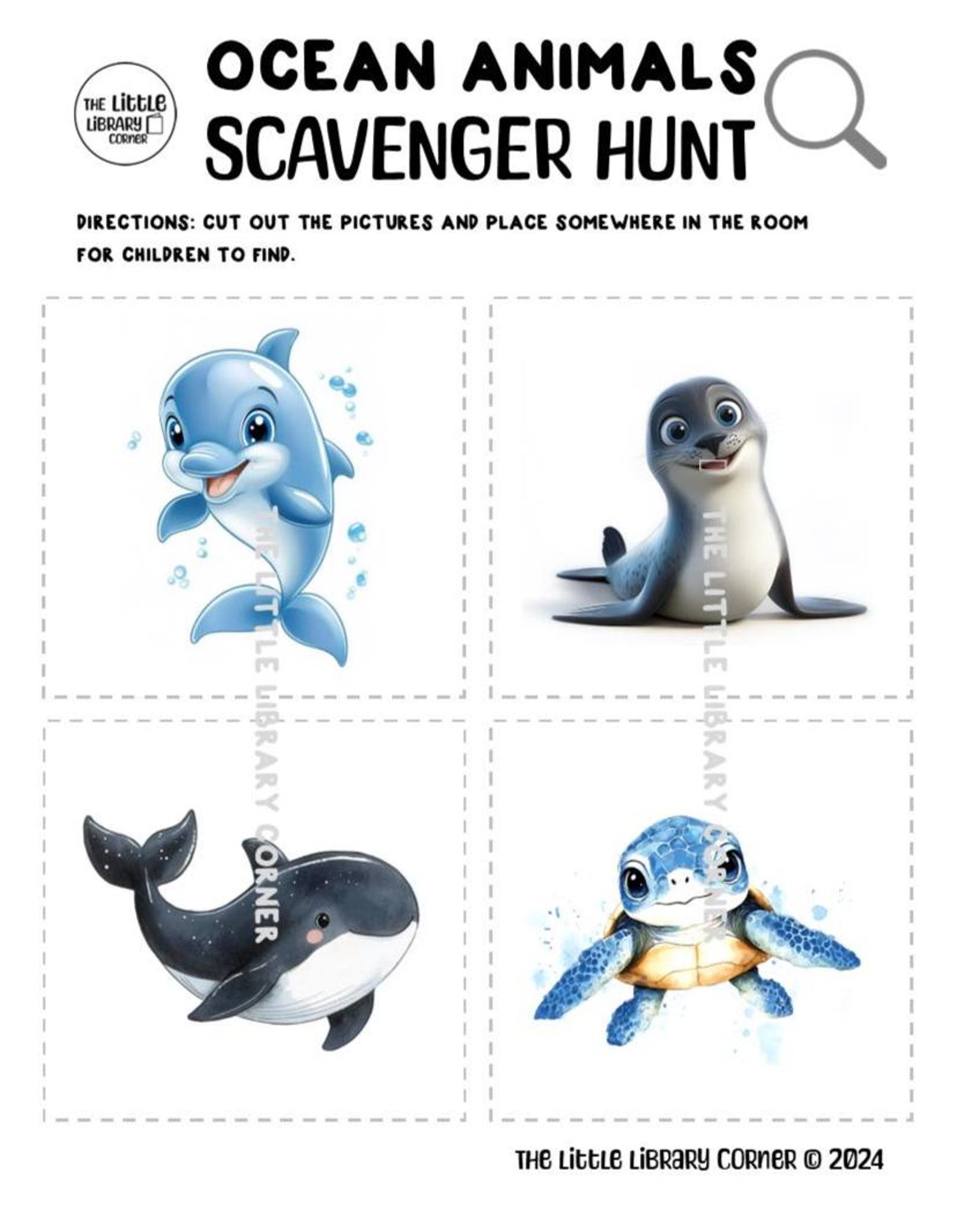 Ocean Animals Storytime - Etsy
