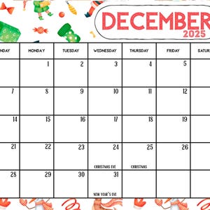 School Year Monthly Calendars 2025-2026 Template-editable With Canva ...