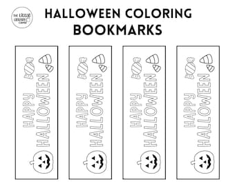 Halloween Bookmarks Printable Coloring Bookmarks for Kids Printable ...