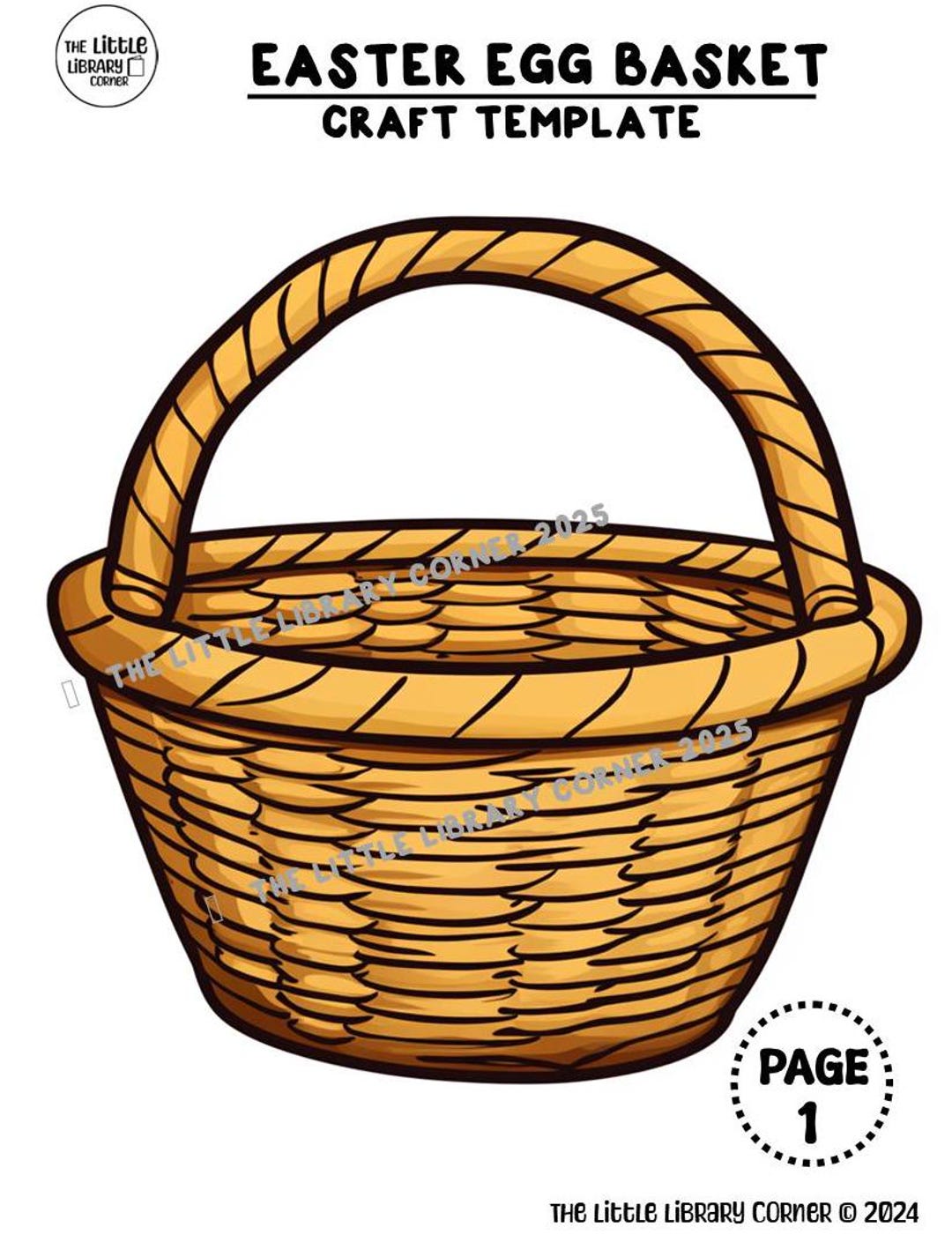 Easter Egg Basket Craft - Etsy