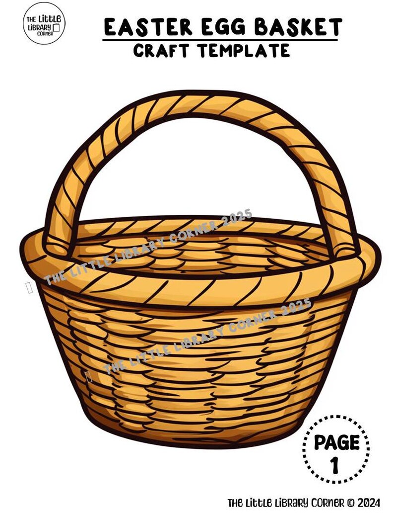 Easter Egg Basket Craft - Etsy