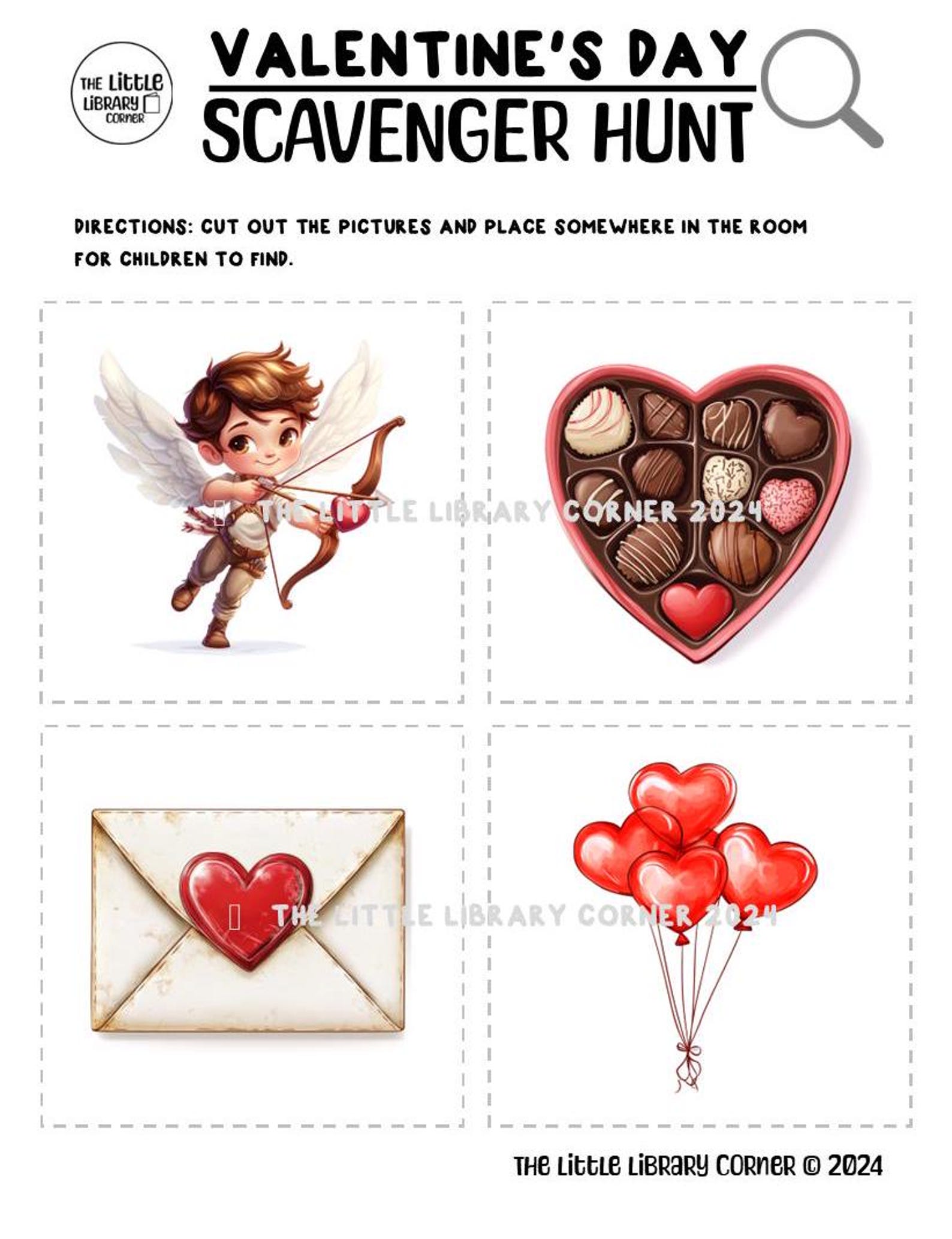 Valentine's Day Scavenger Hunt - Etsy