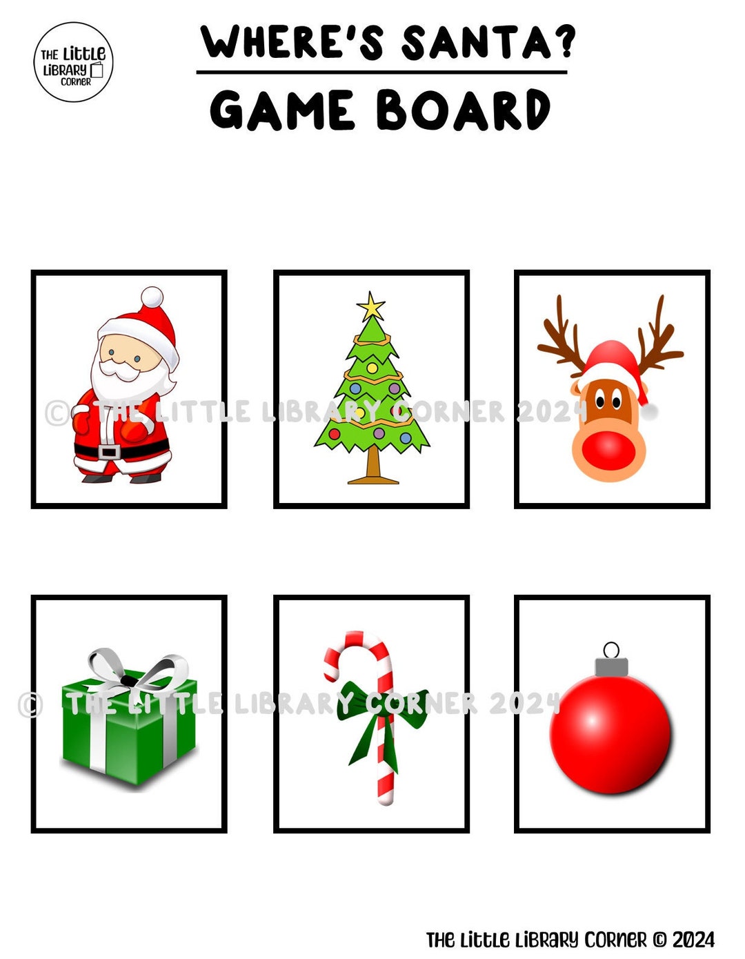 Where's Santa Printable Game - Etsy