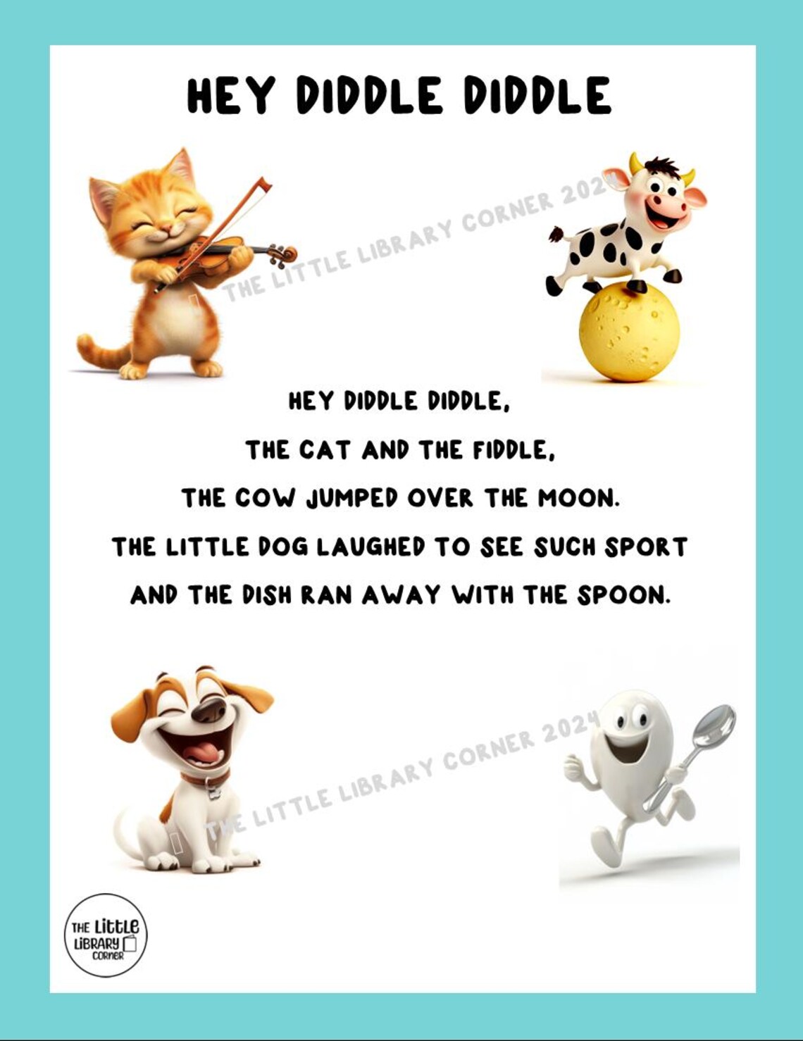 Nursery Rhyme Printable Posters - Etsy