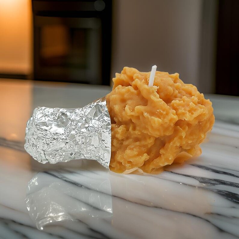 Decorative Food Decore Fried Chicken Candle Unique Soy Wax Food Candle ...