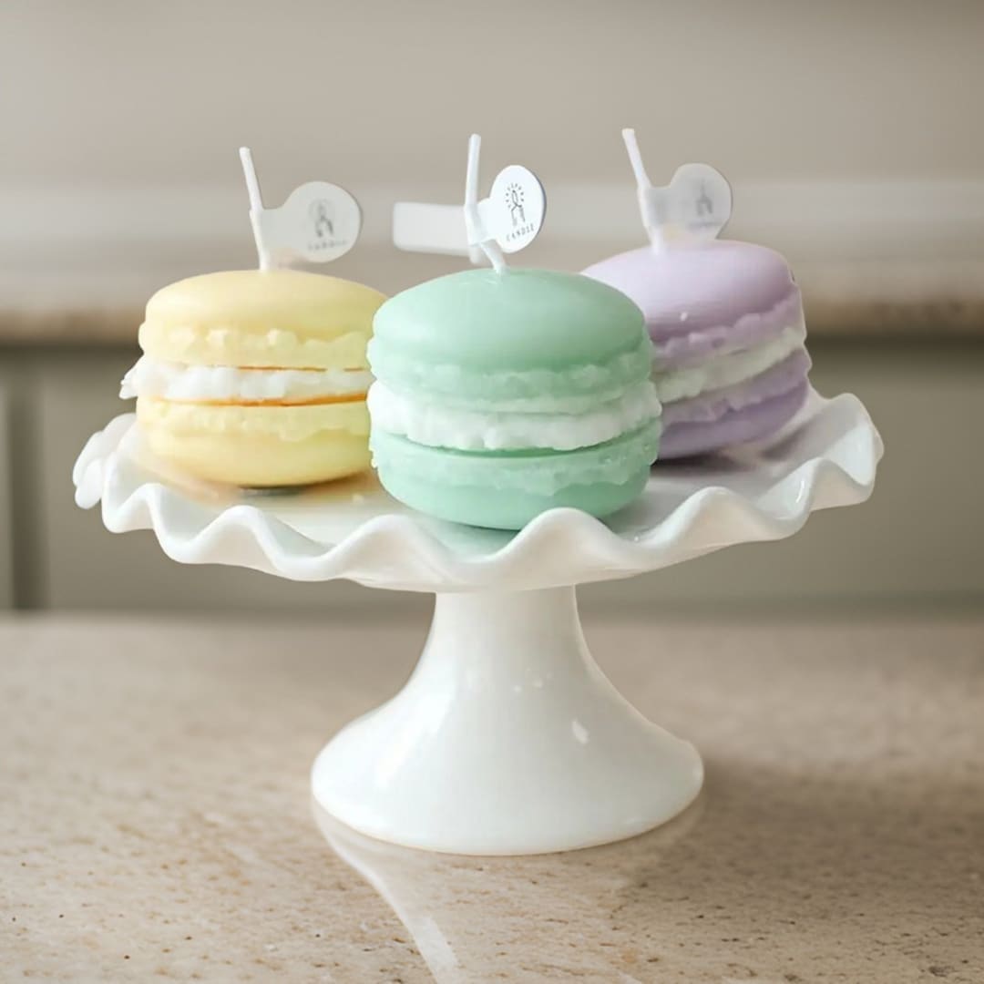 Colored Macaron Wax Candle Aesthetic Scented Candles Decorative ...