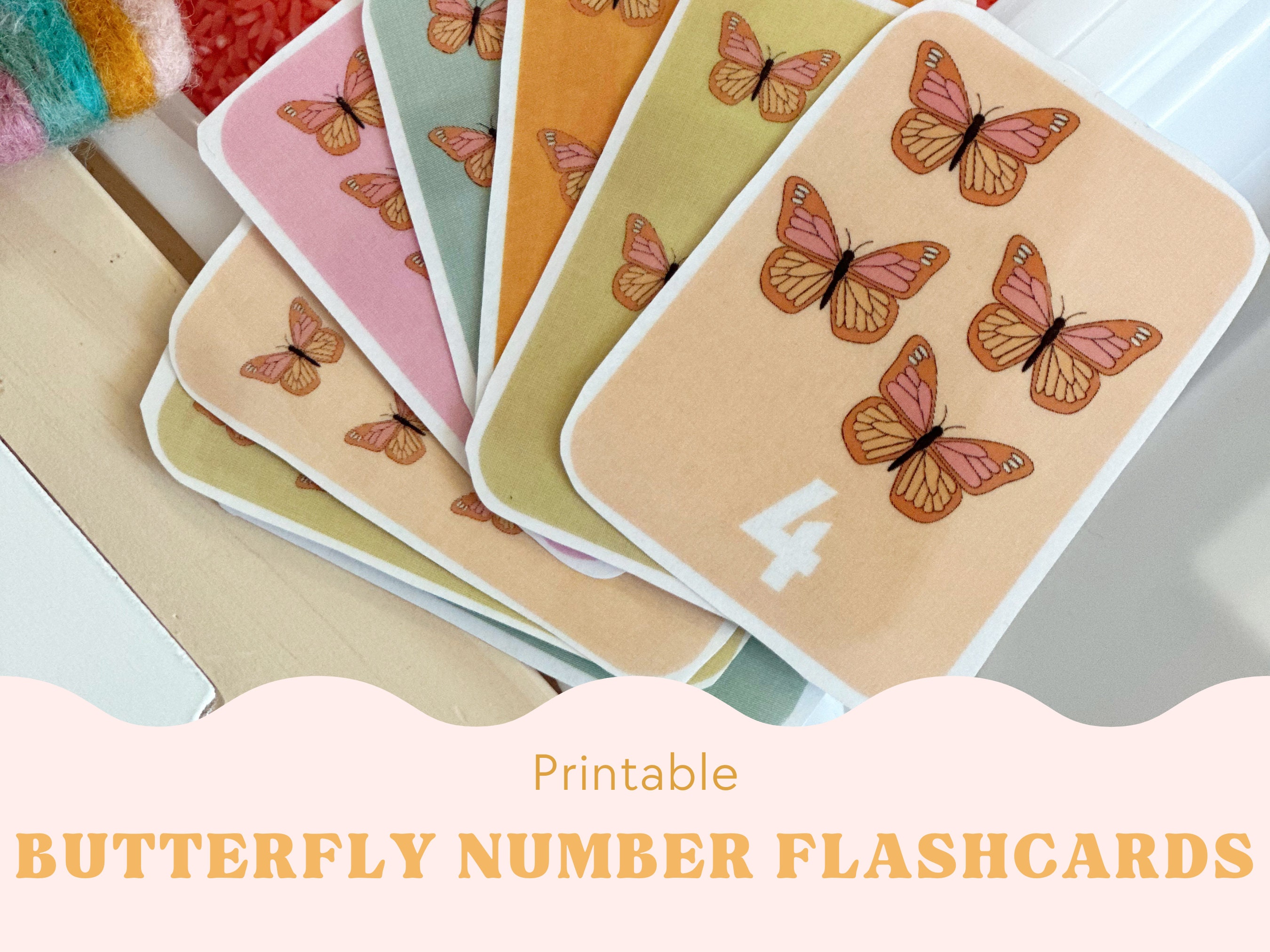 Toddler Number Flash Cards, Number Flash Cards 1-10, Printable Number ...