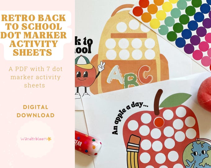 Fall Dot Marker Coloring Pages - Dot It Markers Activity for Fall - Dab ...