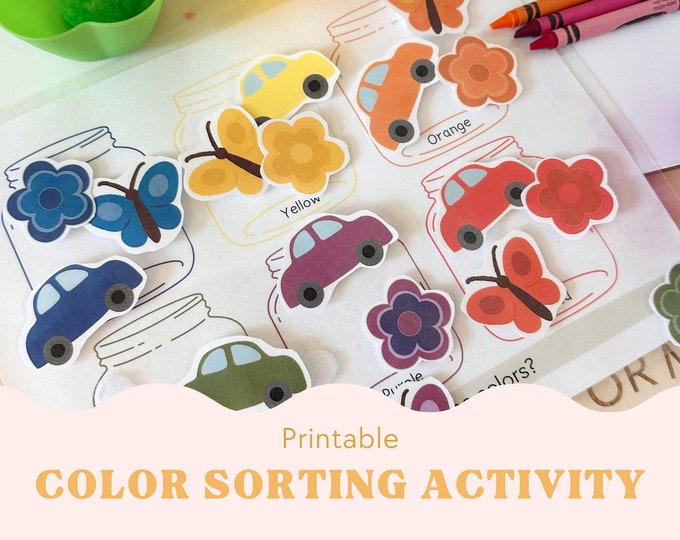 Color Matching Printable. Color Matching for Toddlers. Color Matching ...