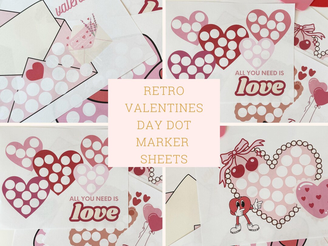 Valentines Day Dot Marker Activity, Printable Dot Marker Activity, Kids ...