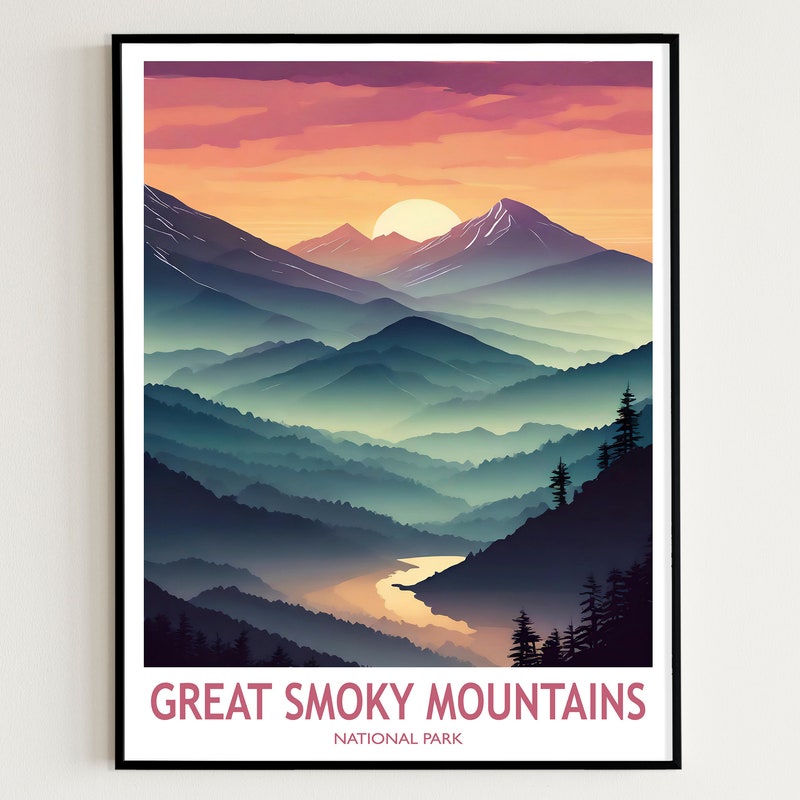 Smoky Mountains Poster - Etsy