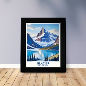 Glacier Printable Wall Art | Modern National Park Print | Instant ...