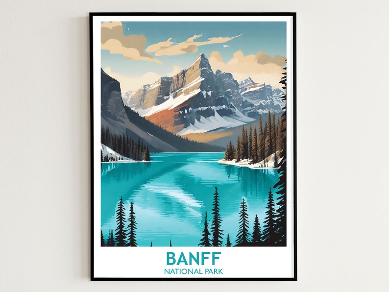 Banff Printable Wall Art | Modern National Park Print | Instant ...