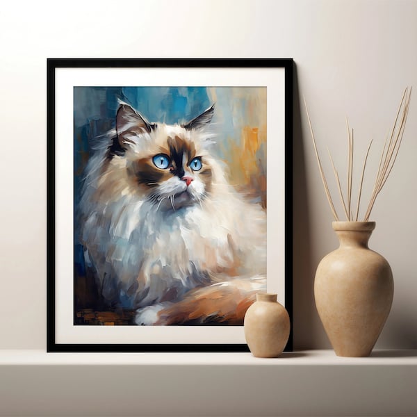 Ragdoll Cat Painting - Etsy