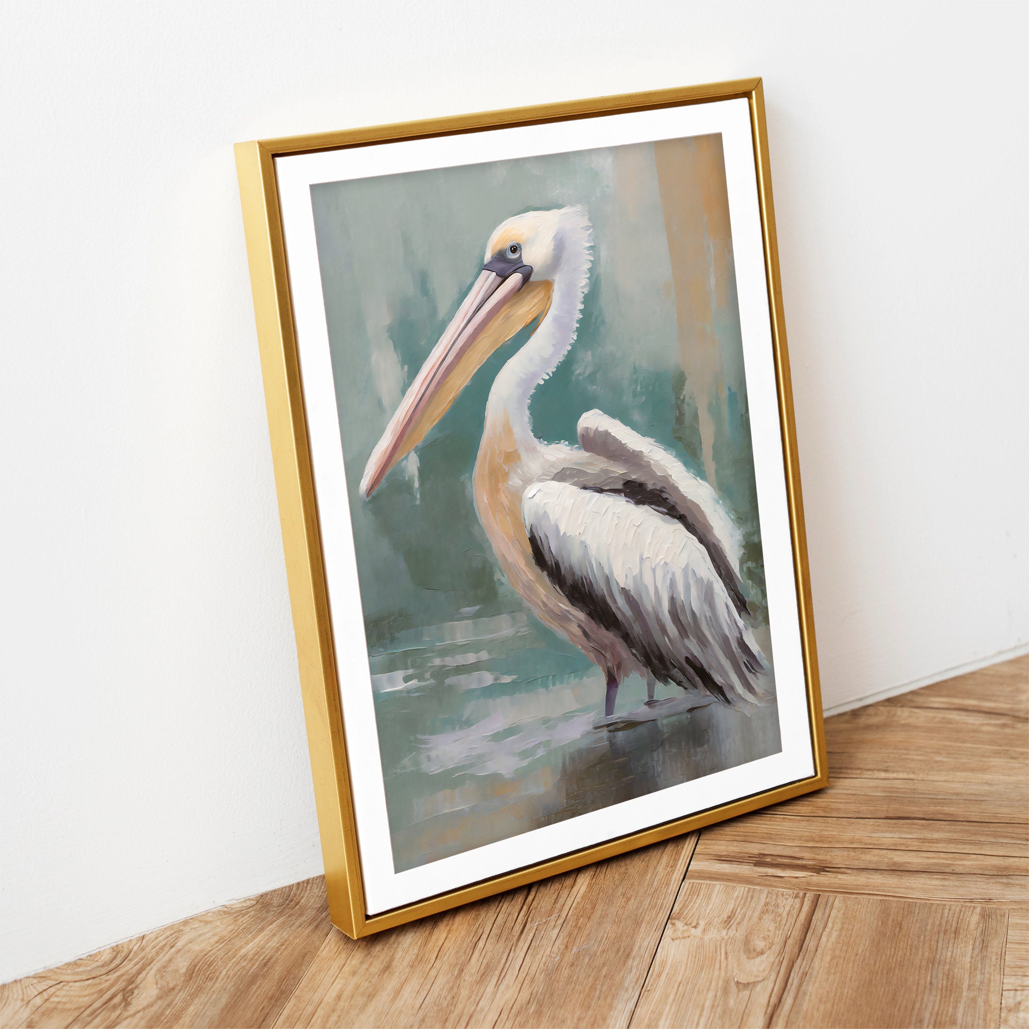 Pelican Art Print, Digital Print, Printable Wall Art Poster, Bird ...
