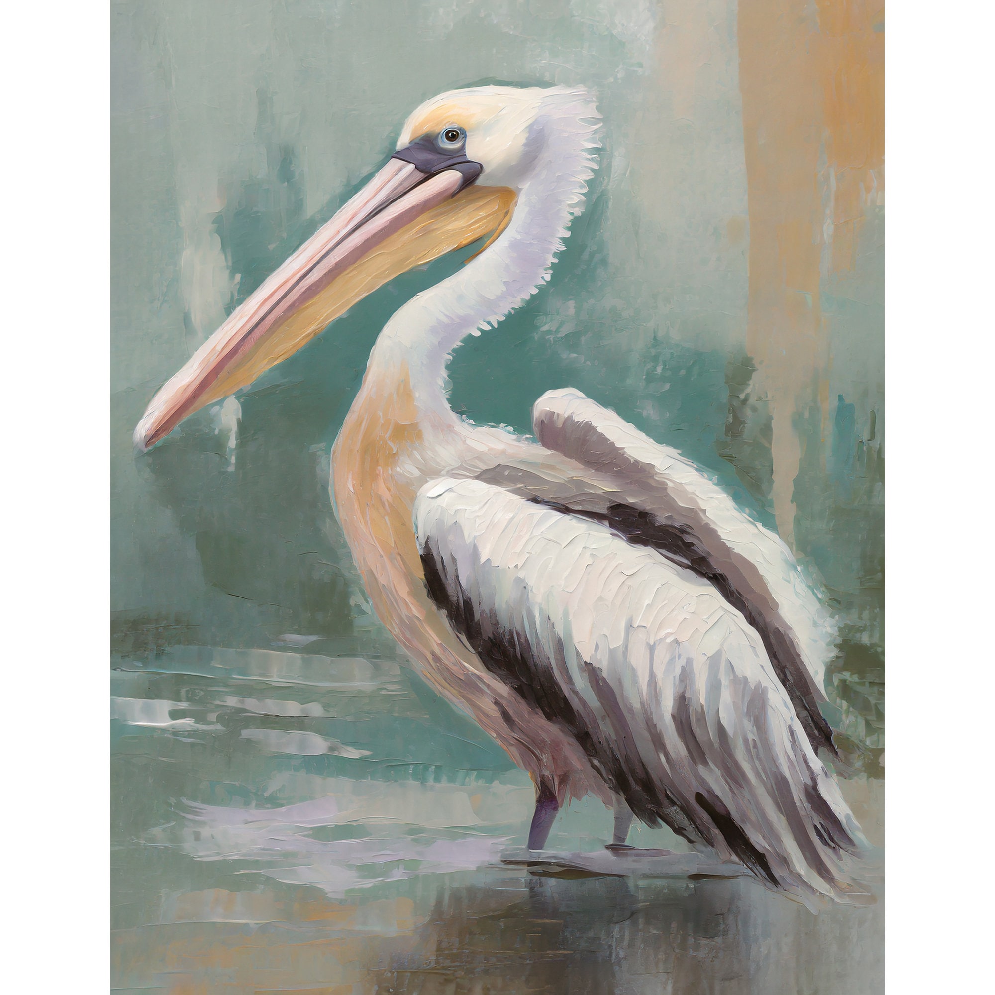 Pelican Art Print, Digital Print, Printable Wall Art Poster, Bird ...