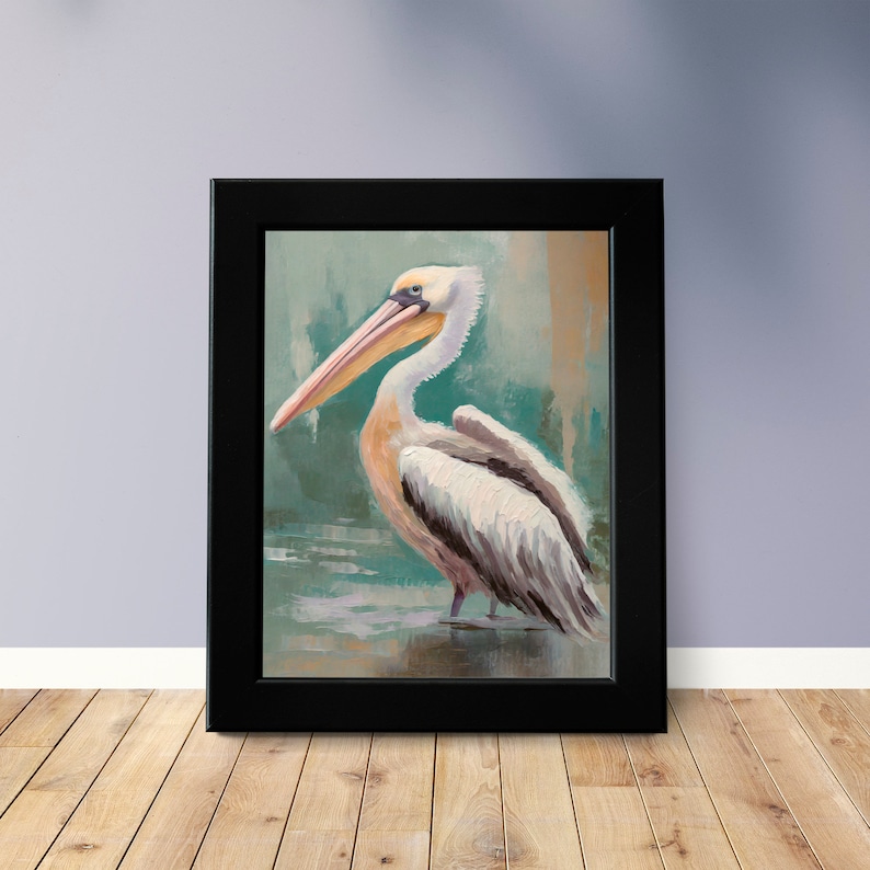 Pelican Art Print, Digital Print, Printable Wall Art Poster, Bird ...