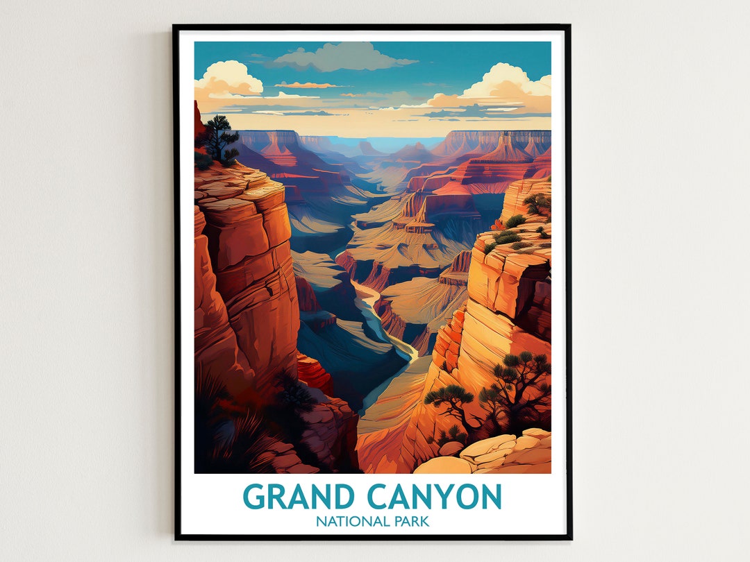 Grand Canyon Printable Wall Art | Modern National Park Print | Instant ...