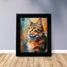 Tabby Cat Art Print, Digital Print, Printable Wall Art Poster, Feline ...