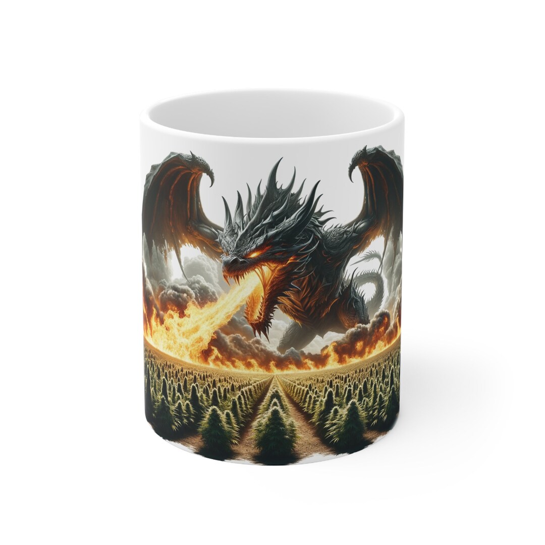 WEED DRAGON Marijuana Themed Coffee Mugs, Weed Graphic Perfect Gift for ...