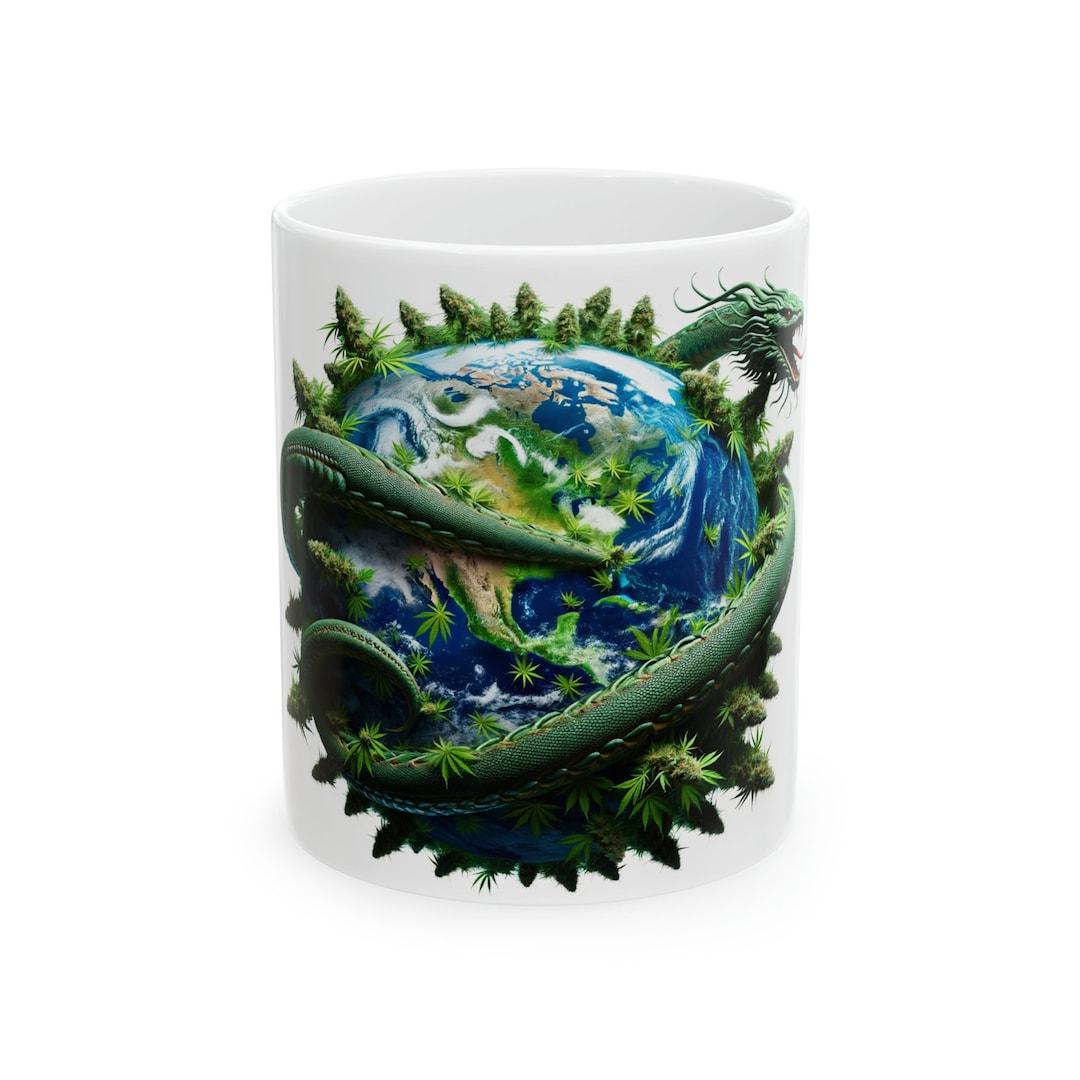 JORMUNGANDR WEED Themed Coffee Mugs Perfect Gift for Smokers, Stoners ...