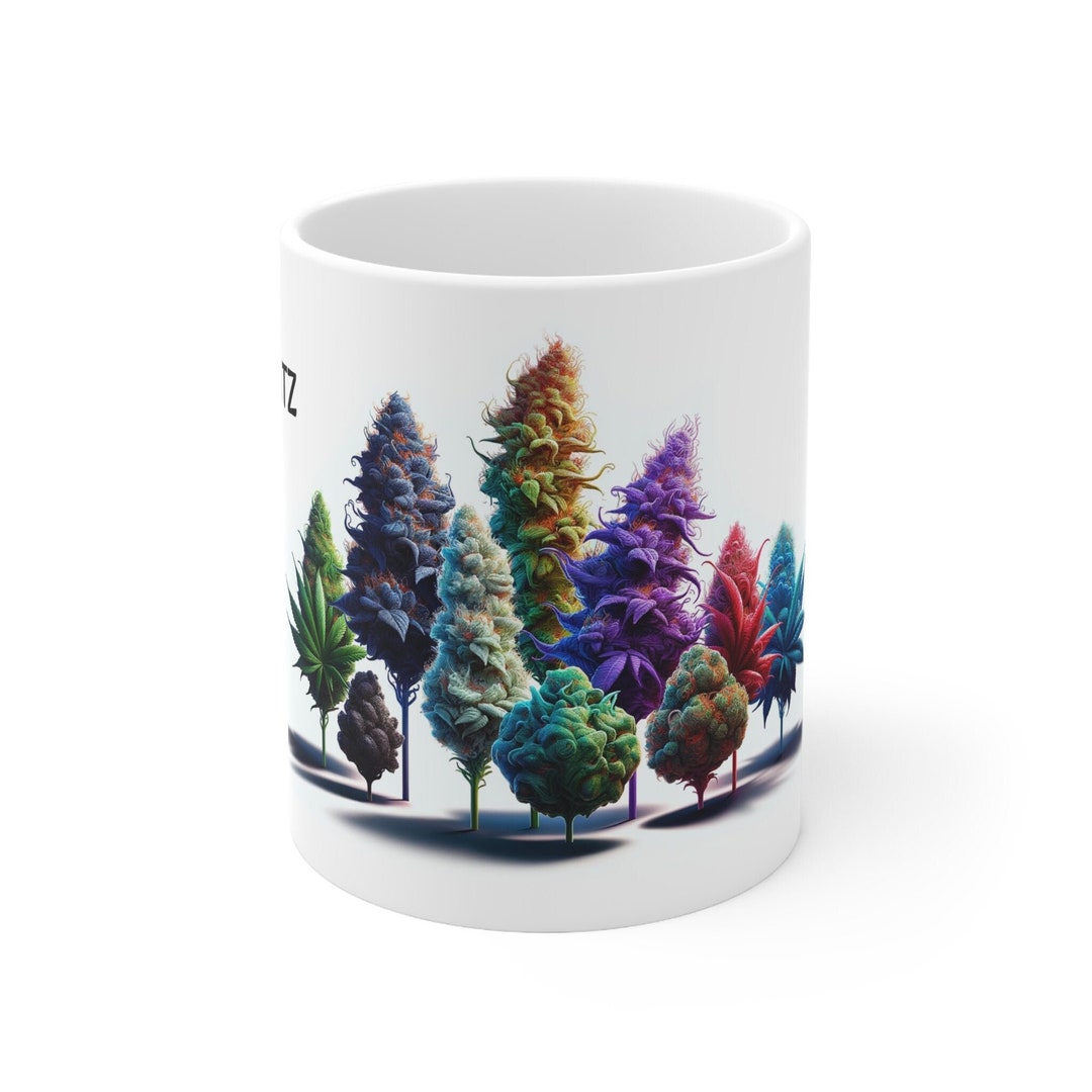 RUNTZ Weed Coffee Mug 11oz Perfect Strains Gift for Smokers, Stoners ...