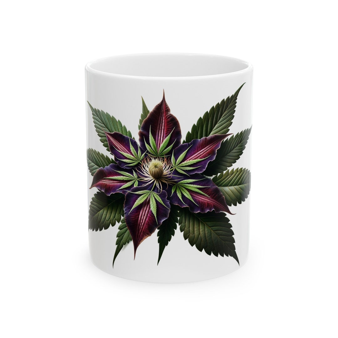 CLEMATIS WEED FLOWER Weed Coffee Mugs 11oz Perfect Gift for Smokers ...