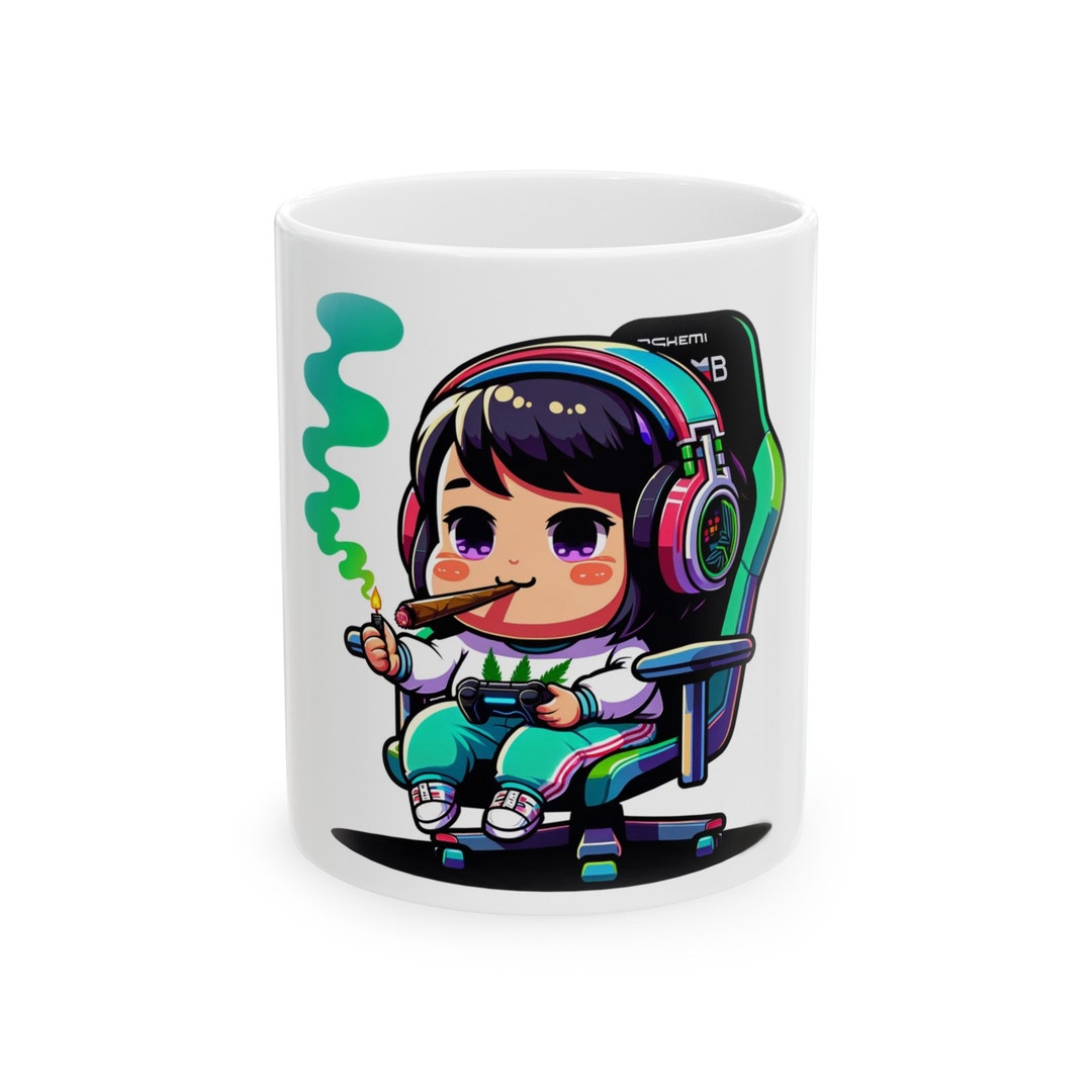 GAMER GIRL 420 Coffee Mug 11oz Ganja Gift for Smokers/ Marijuana Gift ...