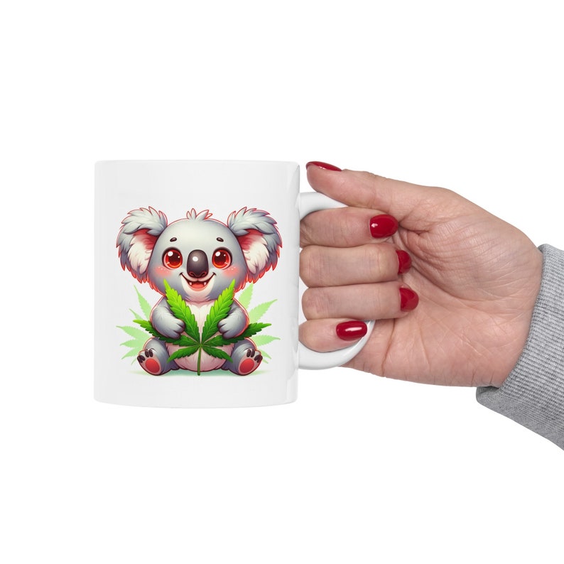 CUTE WEED KOALA Coffee Weed Mug 11oz Weed Gift for Stoners Smokers ...