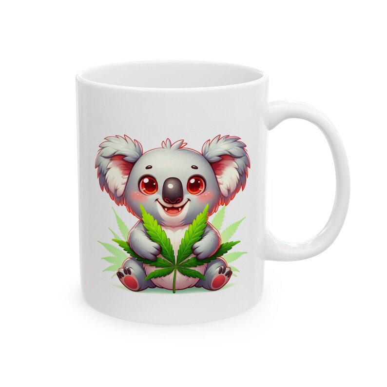 CUTE WEED KOALA Coffee Weed Mug 11oz Weed Gift for Stoners Smokers ...