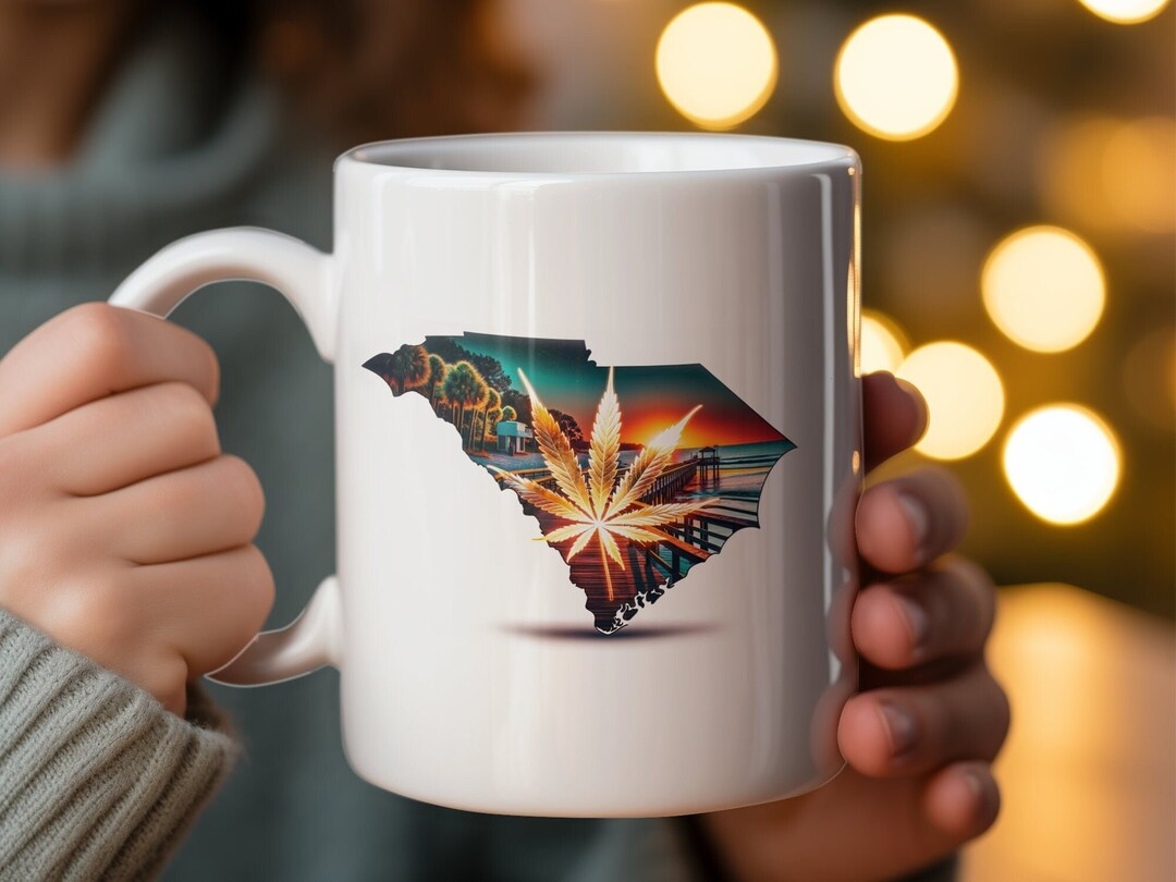 SOUTH CAROLINA Weed Mug 11oz State Themed Coffee Mugs for Stoners - Etsy
